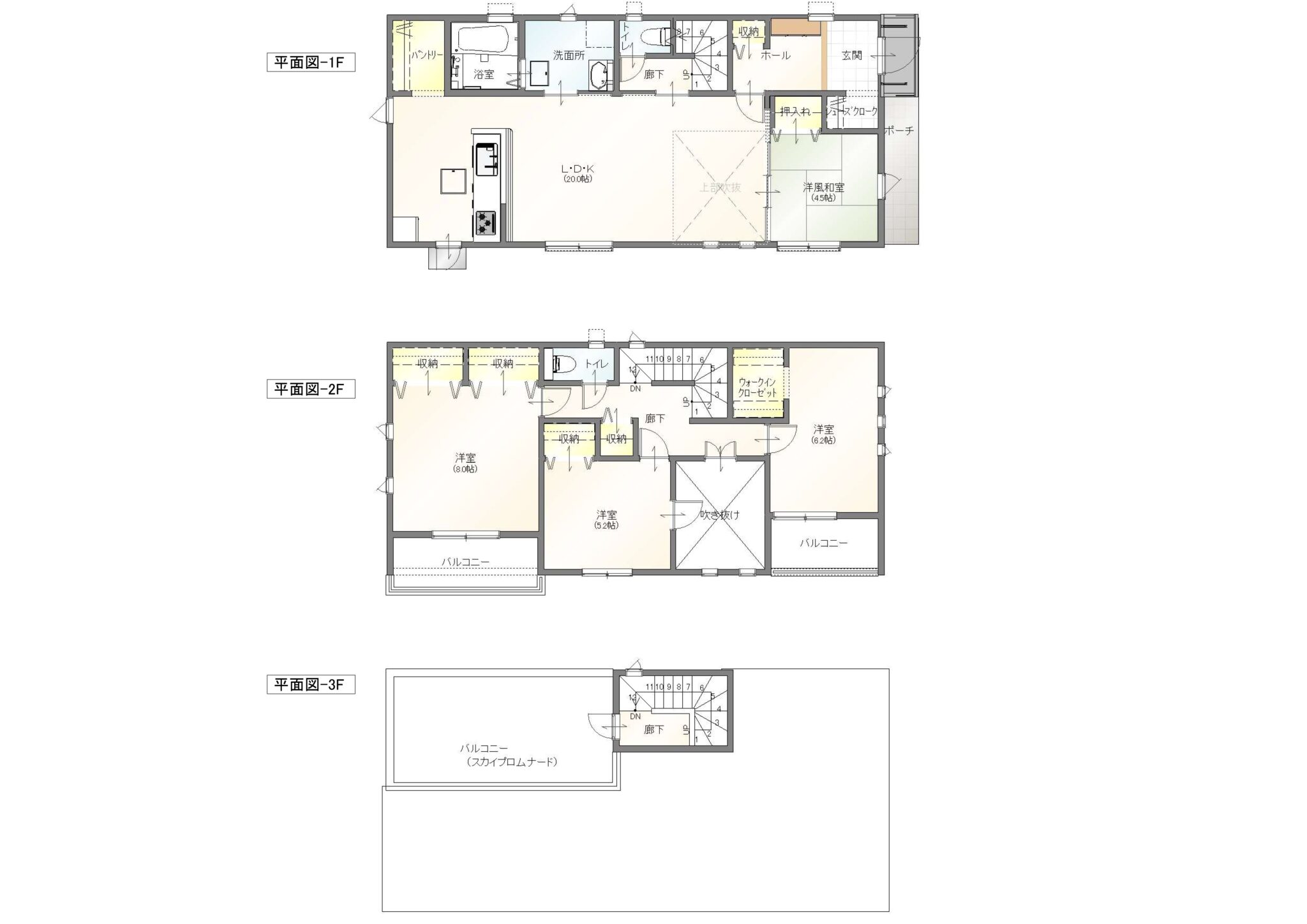 間取り・家づくりのシミュレーション|2階建て 4LDK+WIC+SIC 間口:東 5,460㎜ | 首都圏 2120万円 | 注文住宅・家を建てるなら一建設株式会社